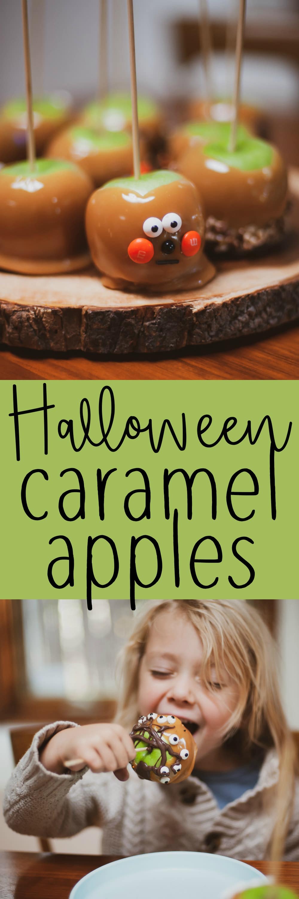 Halloween Caramel Apples - Sprouting Wild Ones