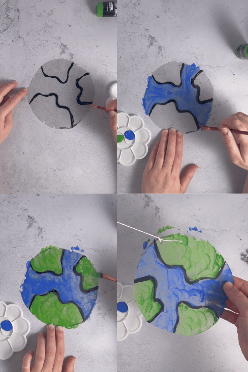 Stained Glass Planet Earth Craft (Recycled Materials) - Sprouting Wild Ones
